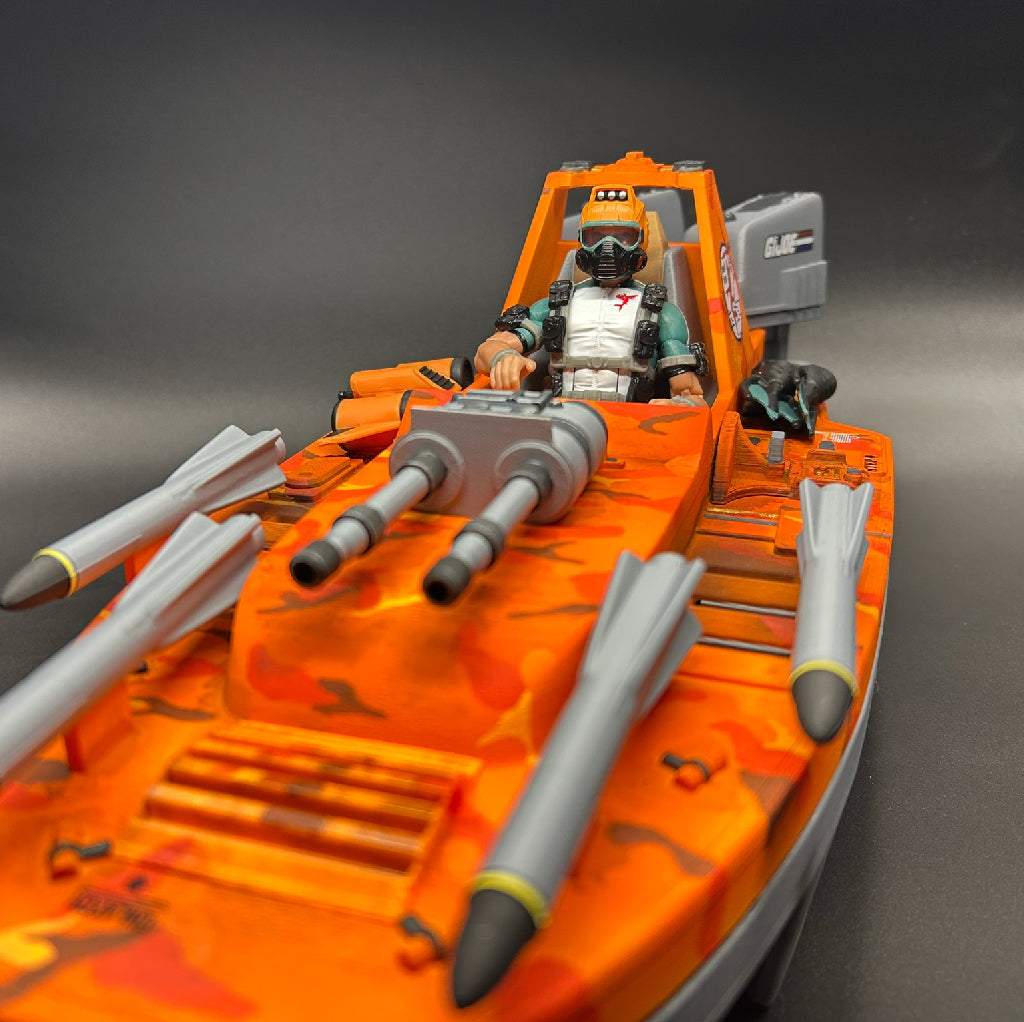 Small Attack Boat - Custom - 1 of 1 - Orange Camo – GI Customs